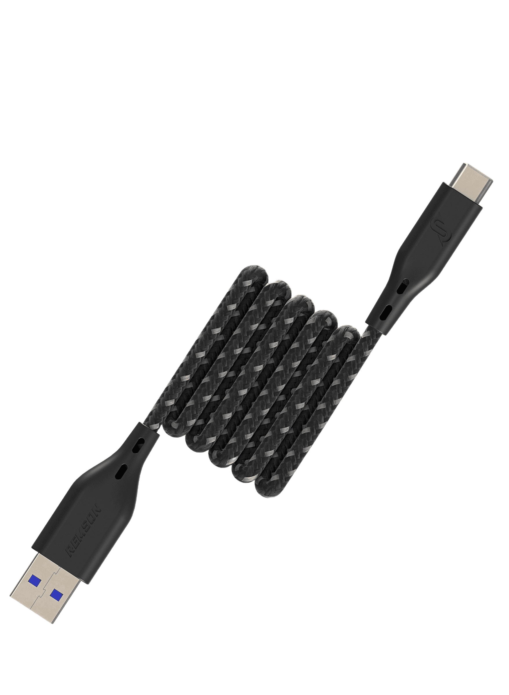 Remson Rapid-Link USB-A to USB-C Nylon Braided Cable for Galaxy, Switch ...